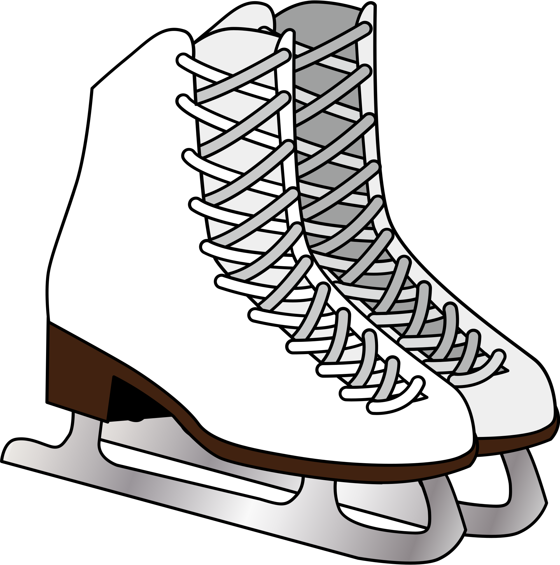 how to draw ice skating shoes