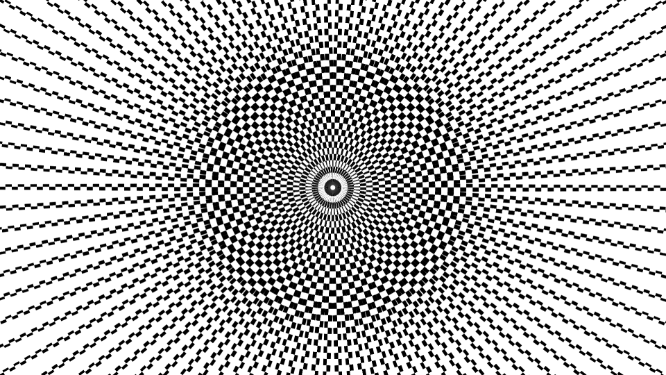 Mosaic Stained Glass Window Concentric Free Digitally Made