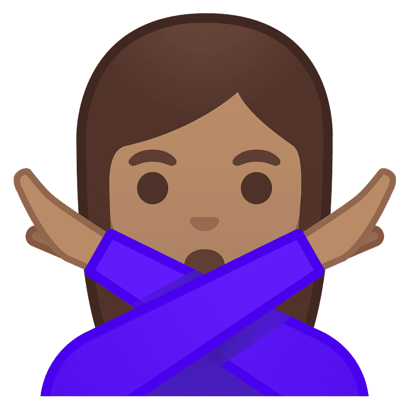 Woman gesturing NO - Free vector emoji on creazilla.com Woman gesturing NO - Free vector emoji on creazilla.com