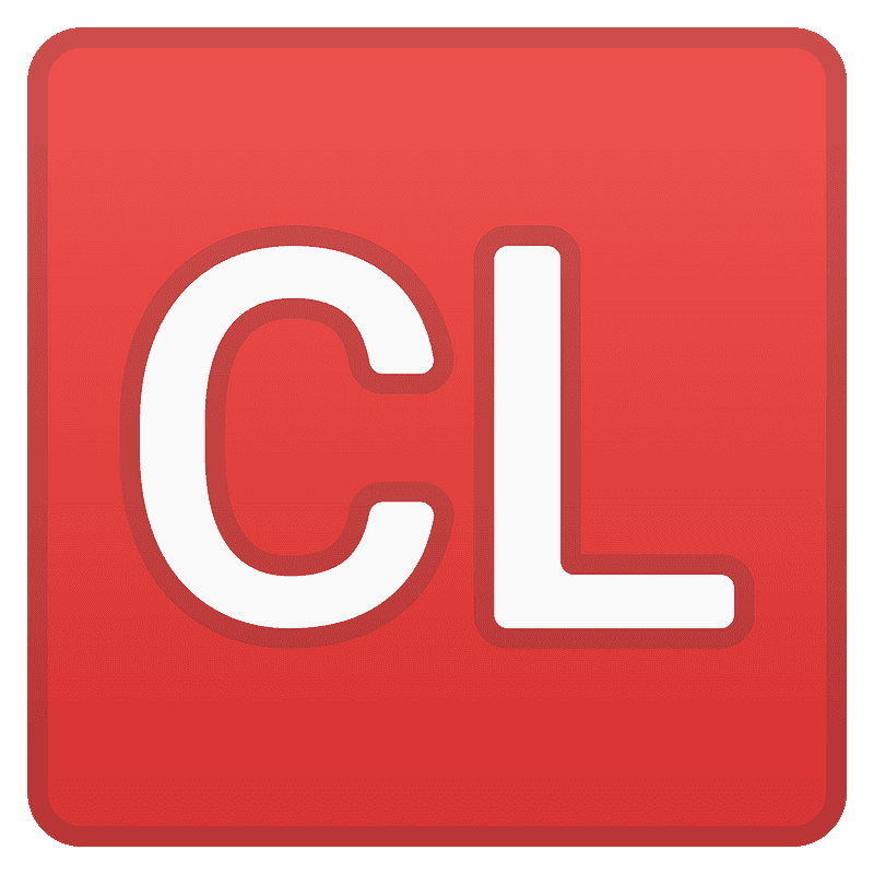 CL button - Free vector emoji on creazilla.com CL button - Free vector emoji on creazilla.com