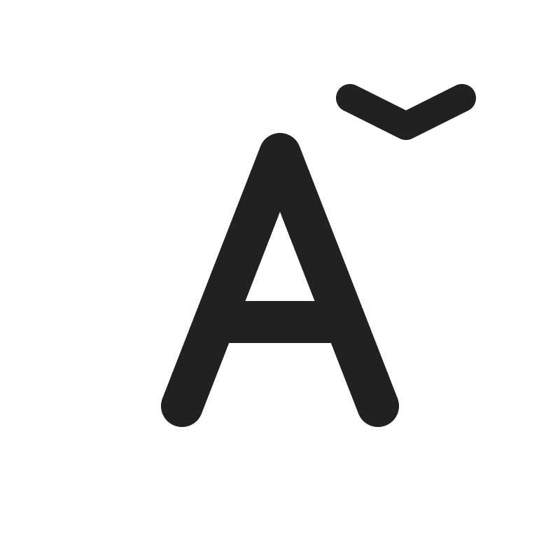 Ic fluent font decrease 20 filled - Free vector icons on creazilla.com