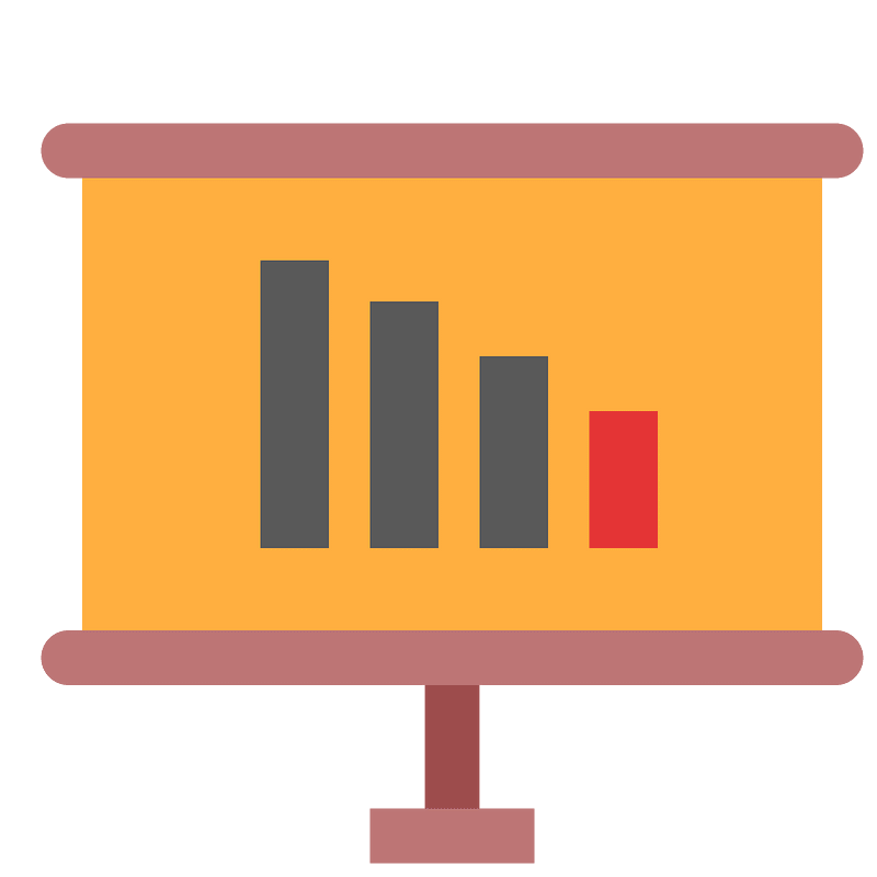 Chart decrease - Free vector icons on creazilla.com