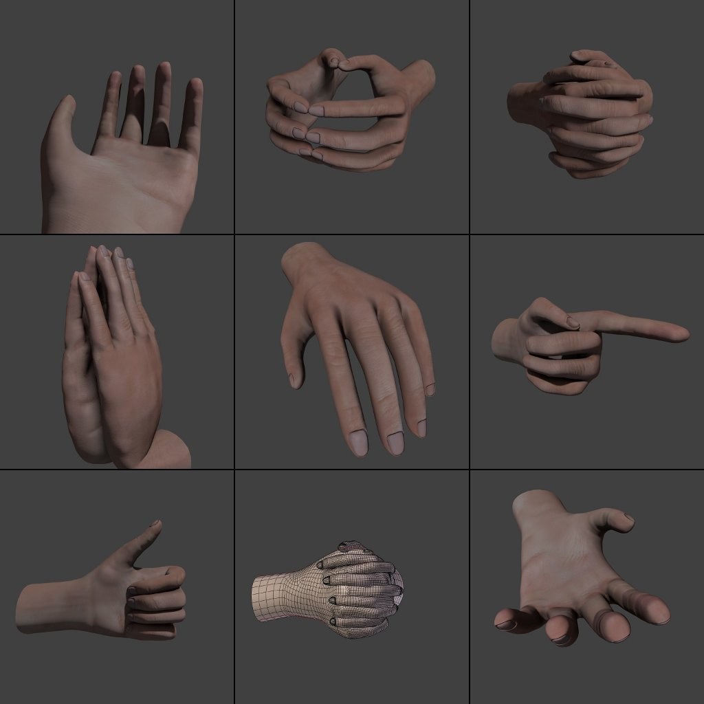 3d Hand Model Free Download