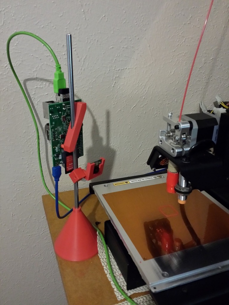 Raspberry Pi Stand for Octoprint - Free 3d model on creazilla.com