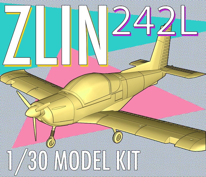 Zlin 242L - Free 3d model on creazilla.com